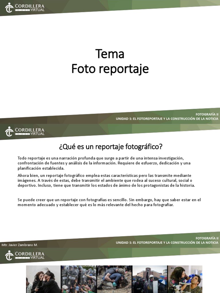 CLASE 03 Foto Reportaje | PDF | Imagen