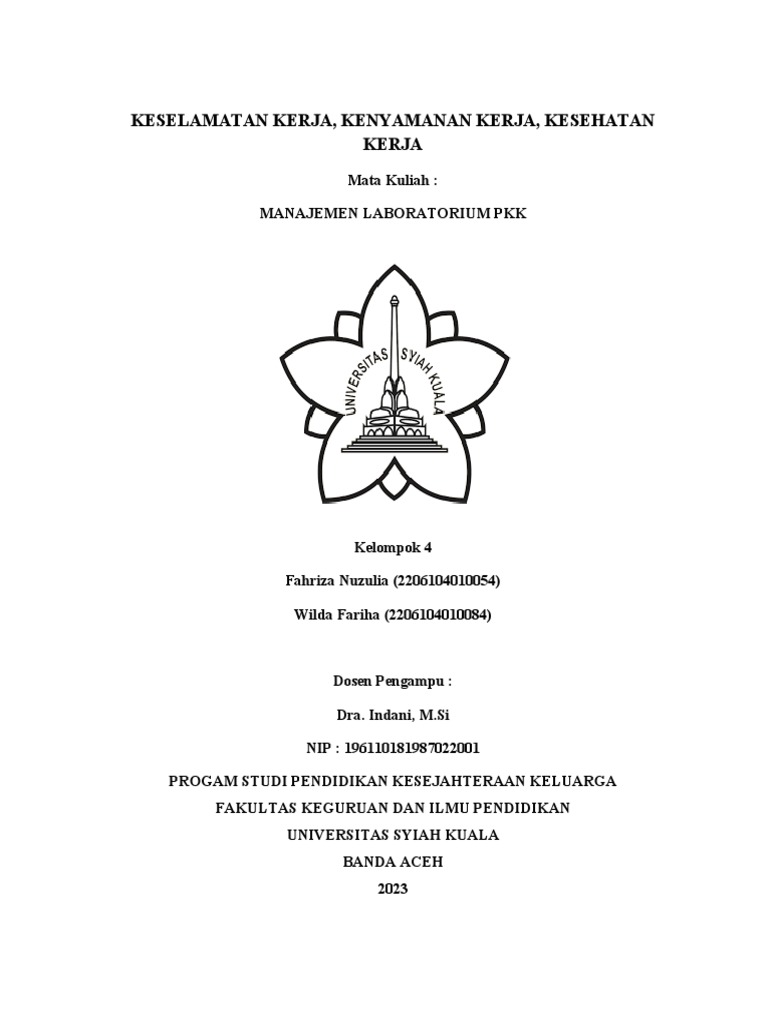 Manajemen Lab PKK KLP 4 | PDF