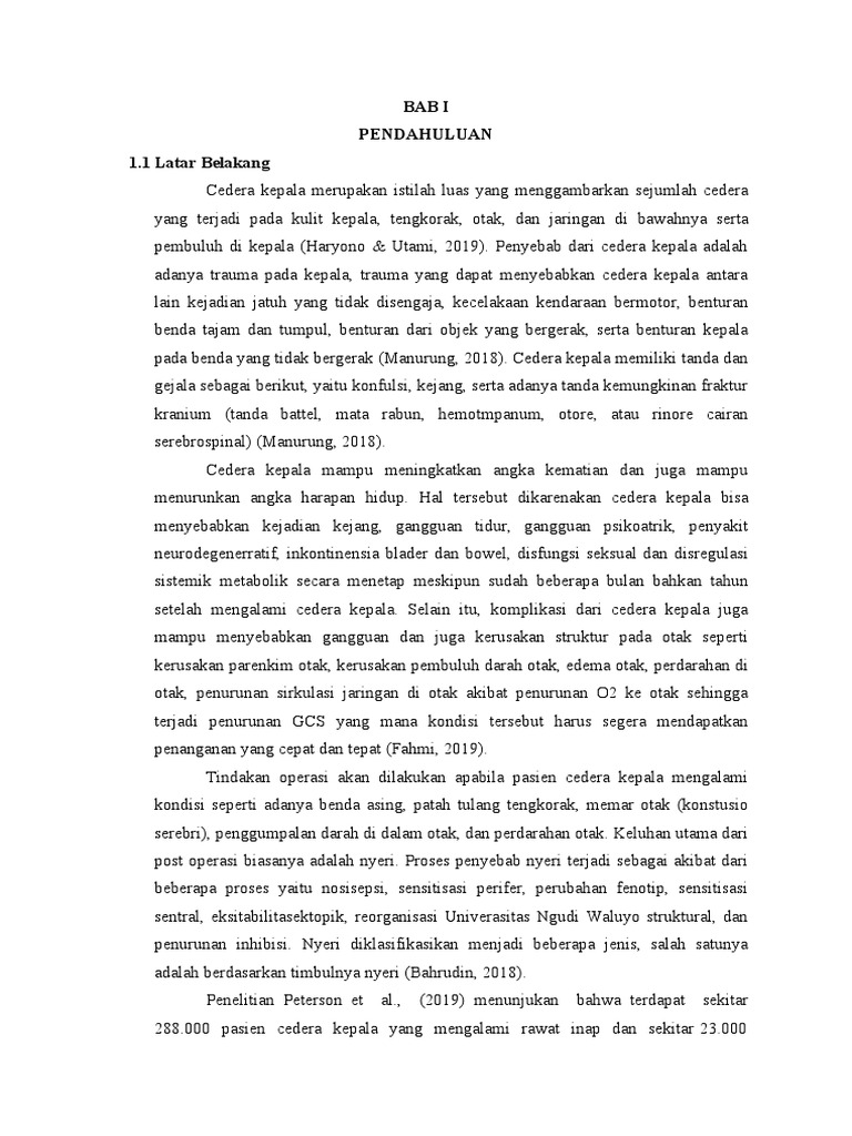 Kel. 2 Asuhan Keperawatan Dengan Kasus Cedera Kepala - Kep. Kritis | PDF