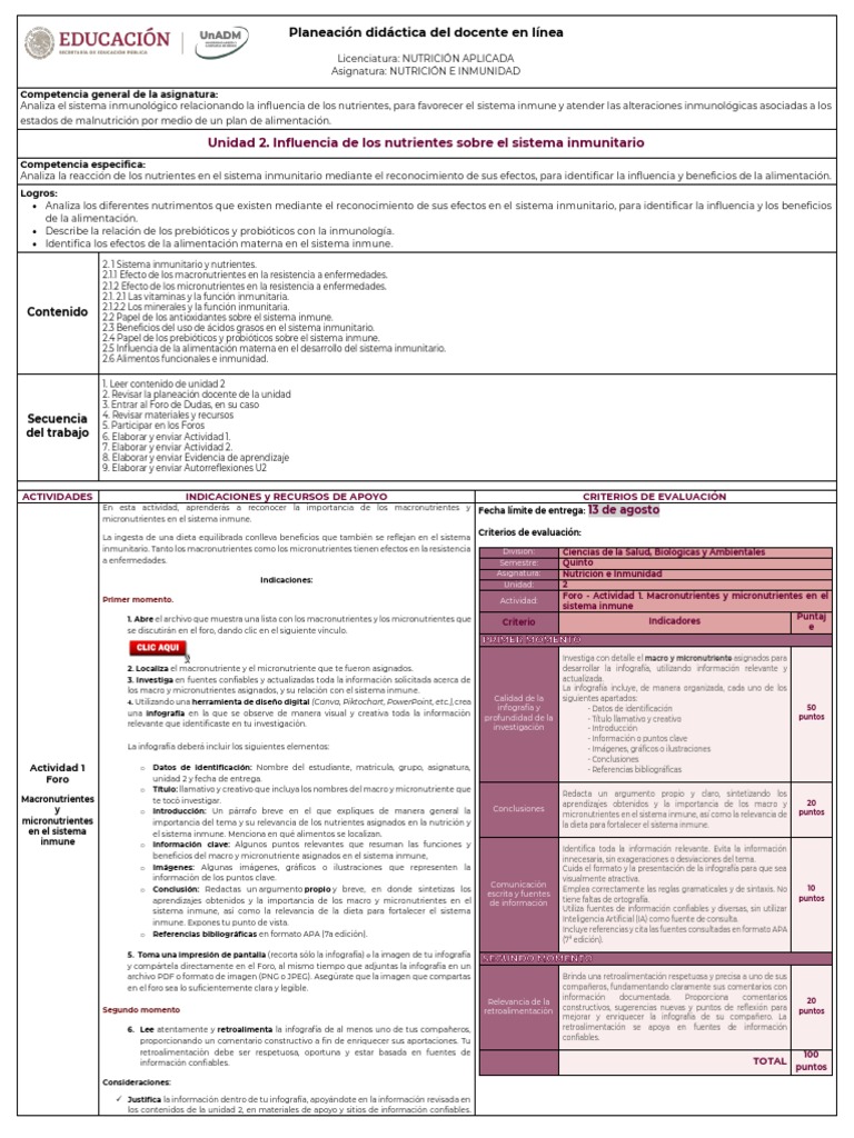 Nnin - Pdu2 - Na Nnin 2302 B1 003 | PDF | Sistema inmune | Probiótico