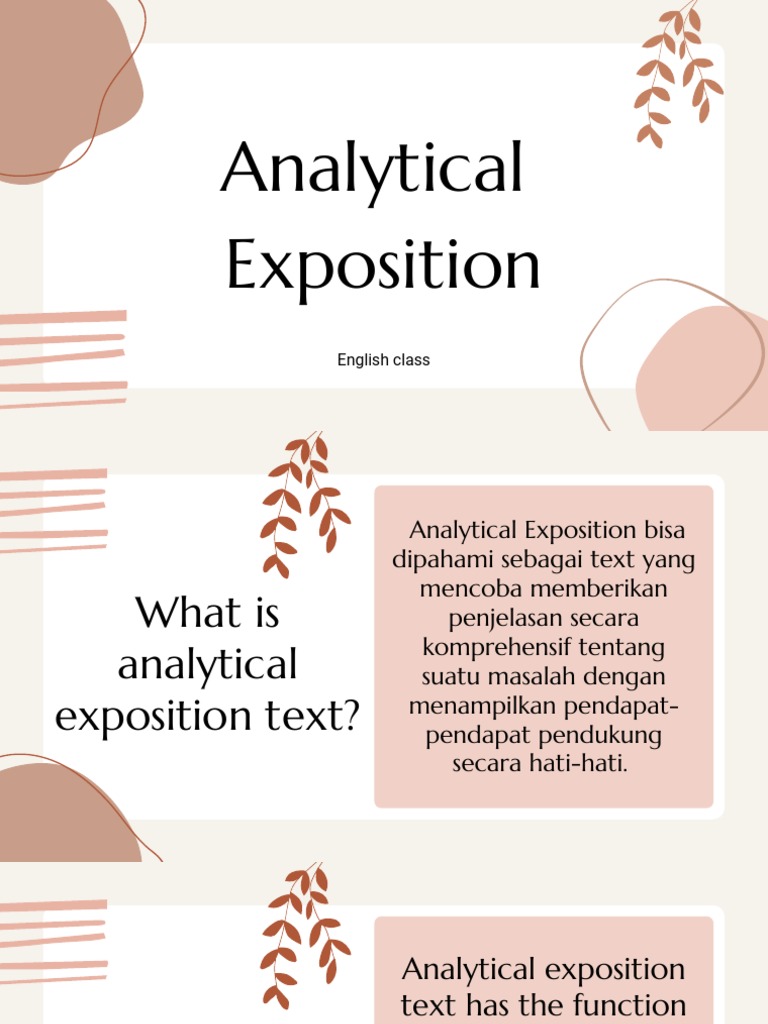 Analytical Exposition | PDF | Argument | Communication