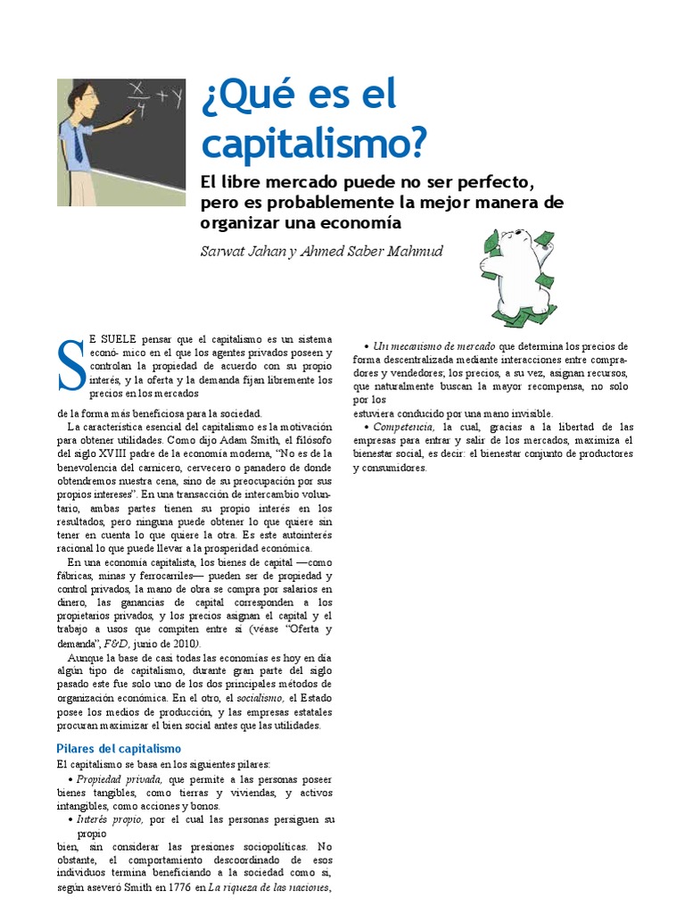 El Capitalismo Word | PDF | Capitalismo | Economía keynesiana