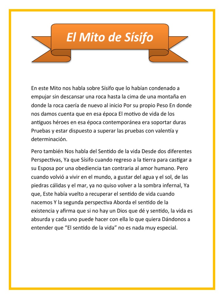 El Mito de Sisifo | PDF