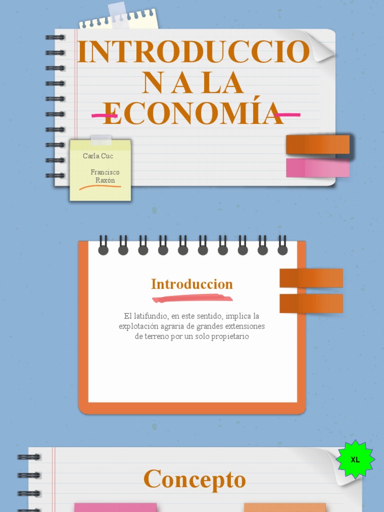 Presentacion de Introduccion A La Economia | PDF | Minifundio | Economias