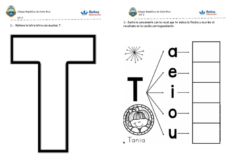 Actividades con la letra T | PDF