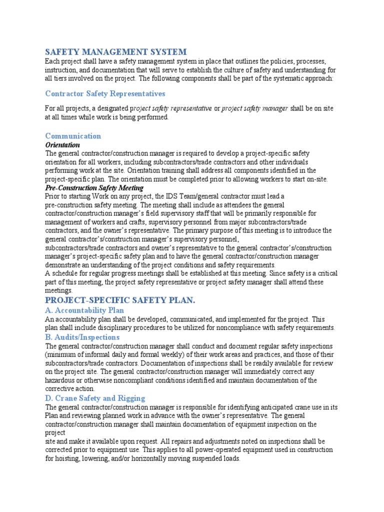Safety Rules in Construction | Download Free PDF | General Contractor ...