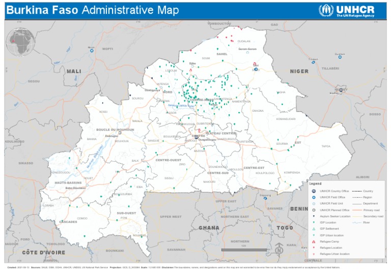 BURKINA FASO - Reference Map - May 2021 | PDF | Forced Migration | Refugee