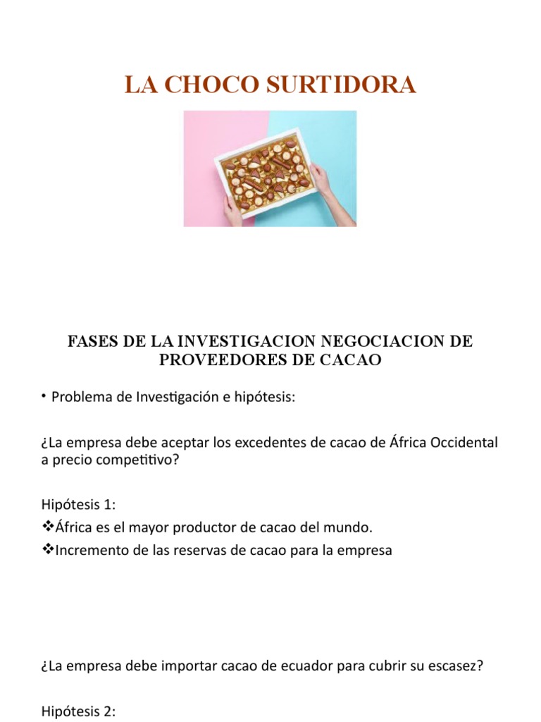La Choco Surtidora - Caso Practico 2 | PDF