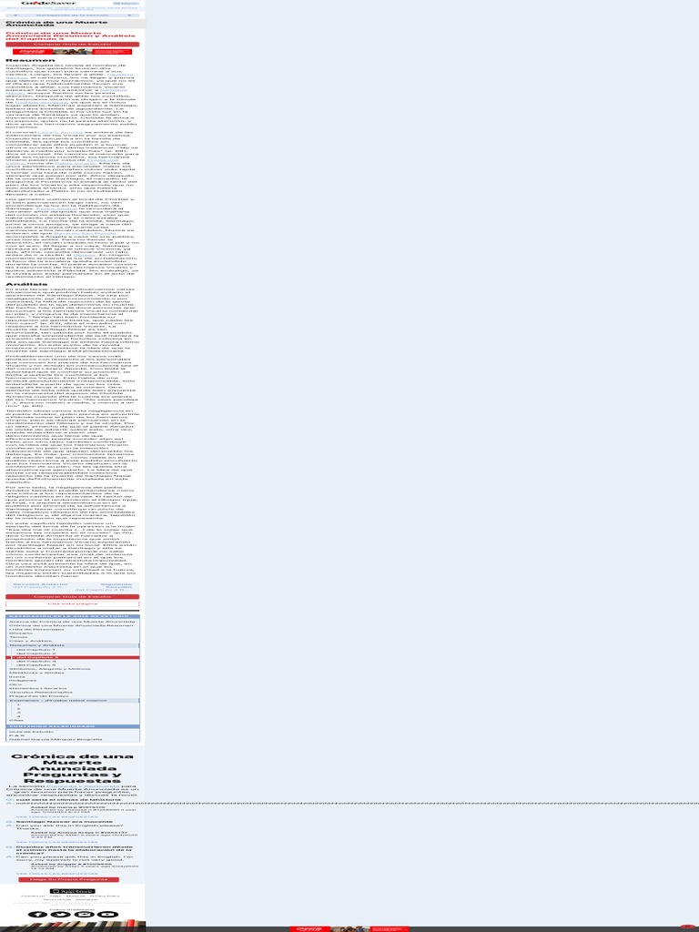 Resumen y Análisis Del Capítulo 3 GradeSaver | PDF