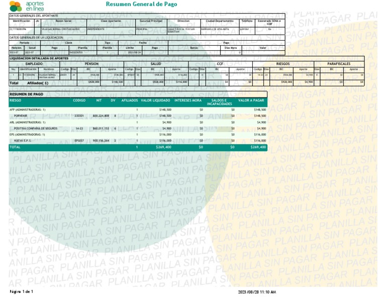 Mafars 025 | PDF | Pensión | Servicios financieros