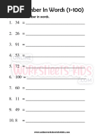 Ordinal Numbers Worksheet | PDF
