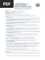 IP - Evacuation & Fire Drill Attendance Sheet | PDF