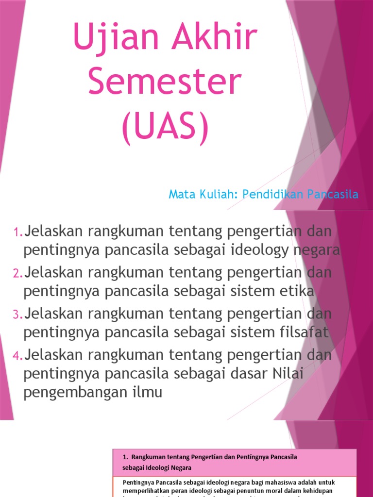 UAS Pend Pancasila | PDF
