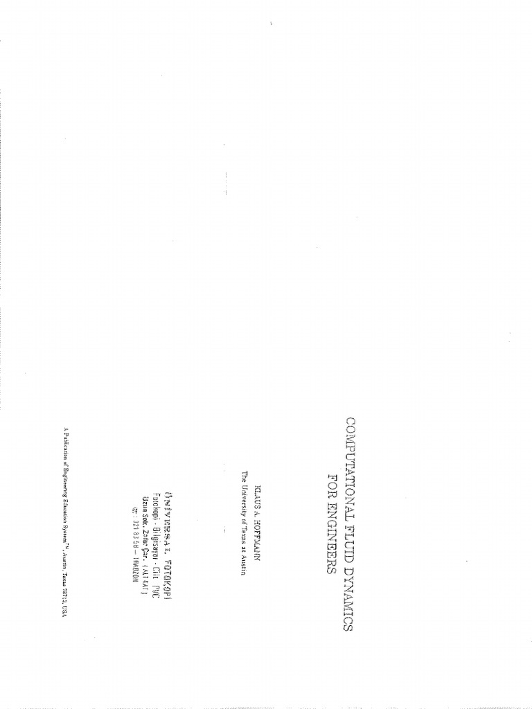 Computational Fluid Dynamics For Engineer Pdf