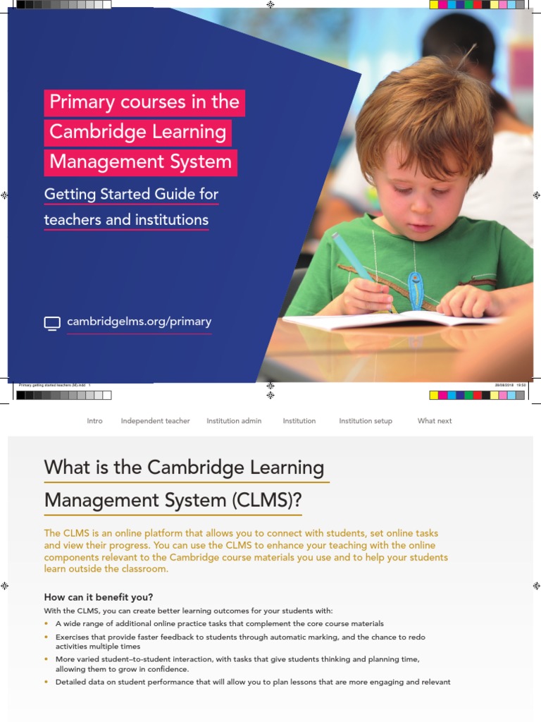 CLMS (Primary) Getting Started For Teachers - Print Ready | PDF ...