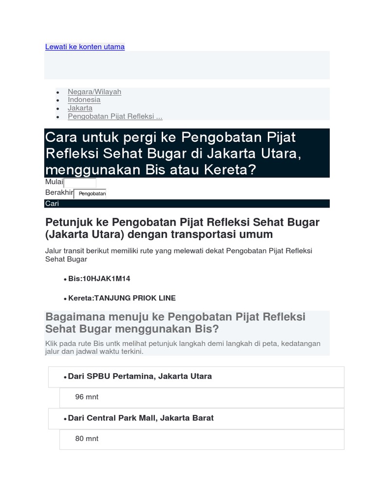 Sehat Bugar Reflexi | PDF