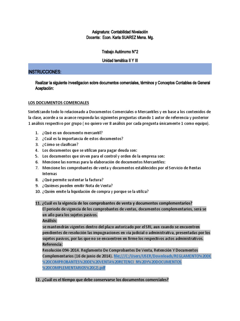 TAREA COMPLETA DE INVESTIGACION UNIDAD 2 Y 3[1] | PDF | Contabilidad ...