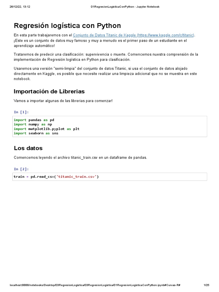 01RegresionLogisticaTitanicESTANDARIZADO - Jupyter Notebook | PDF ... 01RegresionLogisticaTitanicESTANDARIZADO - Jupyter Notebook | PDF ...