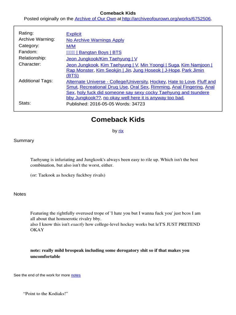 Comeback Kids | PDF