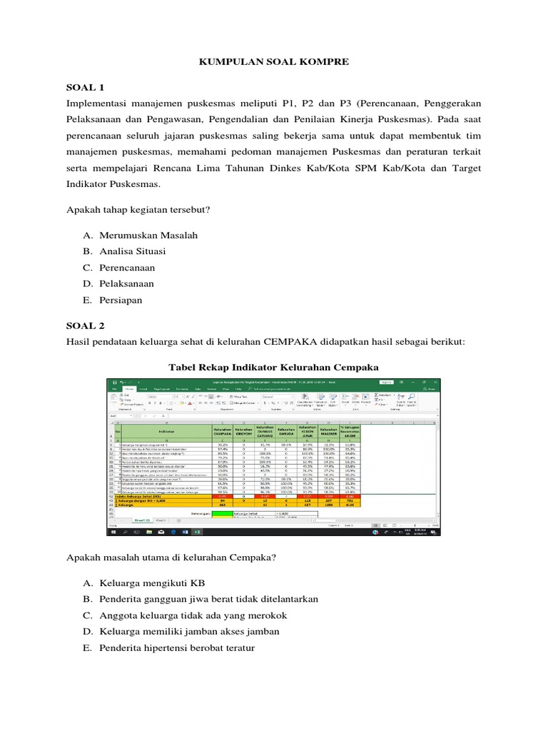Kumpulan Soal Kompre | PDF