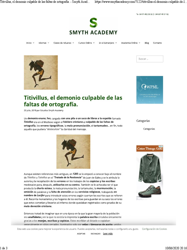 Titivillus Demonio Tartamudez Errores Mensajes | PDF | Demonología ...