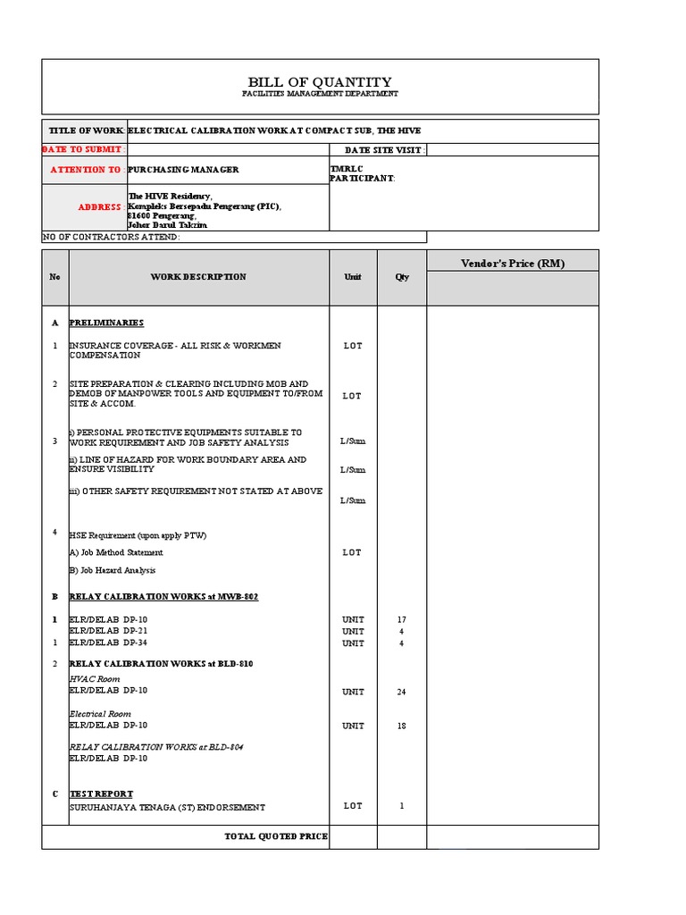 BQ - Electrical Calibration Relay Bld803, NPB | PDF | Labor Relations ...