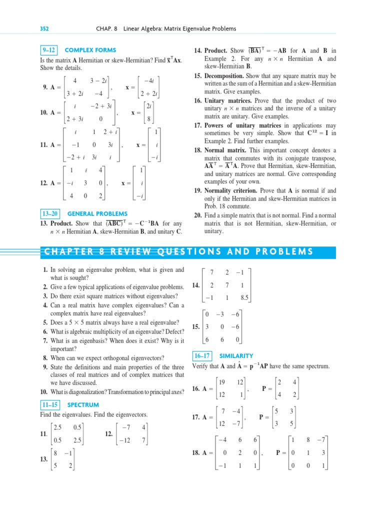 HW02 | PDF | Eigenvalues And Eigenvectors | Matrix (Mathematics)