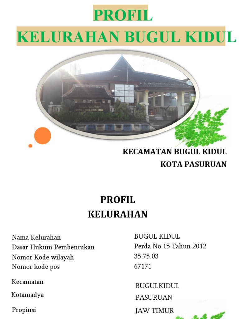 Profil Kelurahan Bugul Kidul | PDF