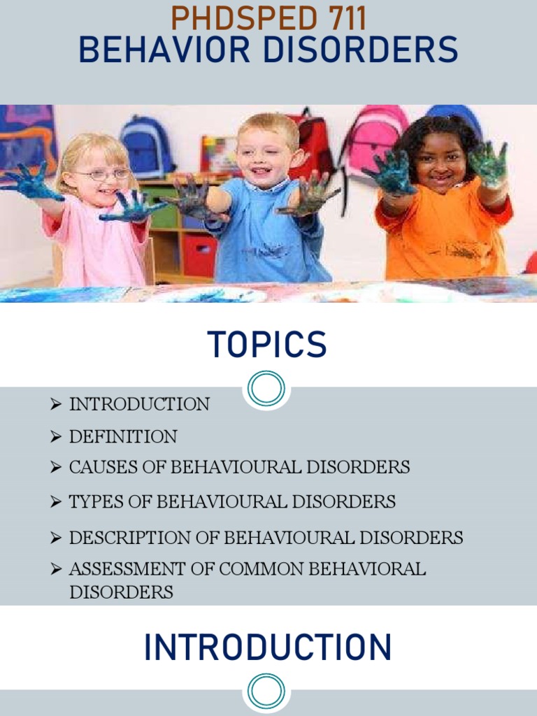PHD Sped 711-Behavior Disorders - Slideshare | PDF | Attention Deficit ...