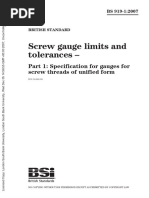 ISO 965-1 ISO General Purpose Metric Screw Threads-Tolerances | PDF | Screw | Engineering Tolerance