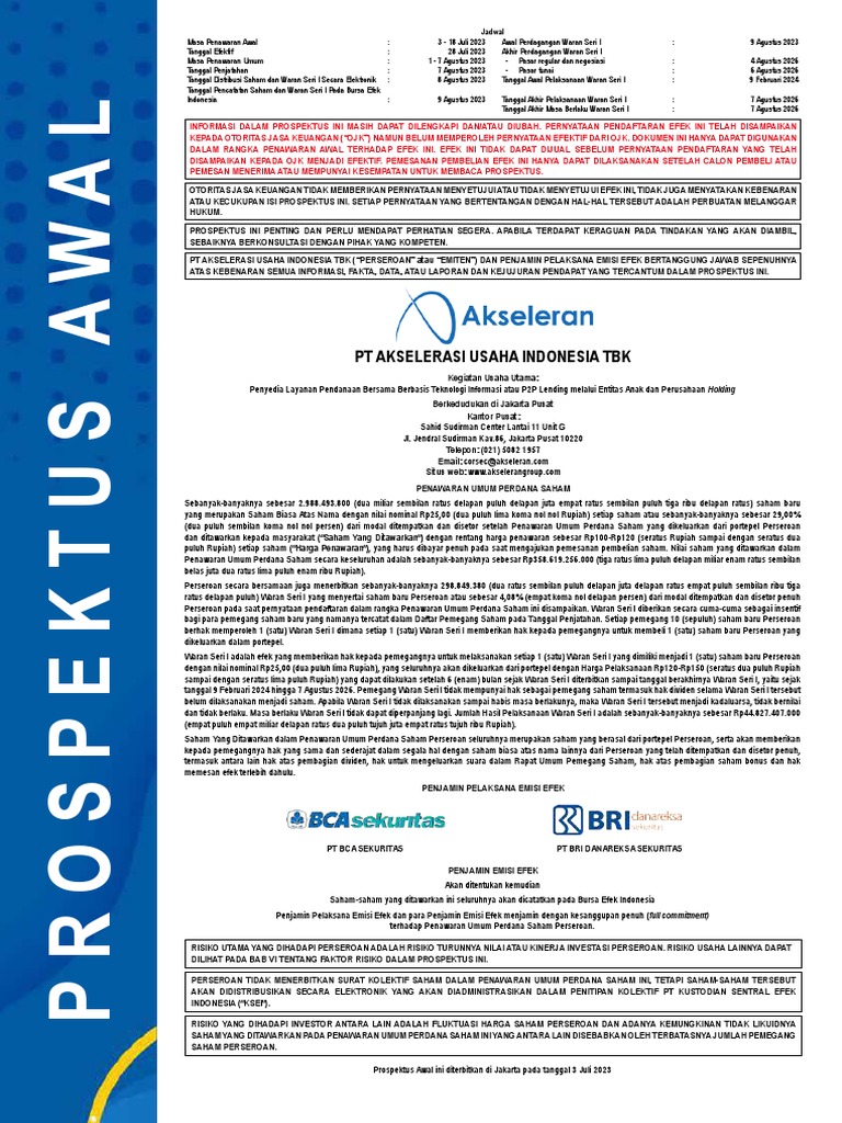 Prospektus AKSL | PDF