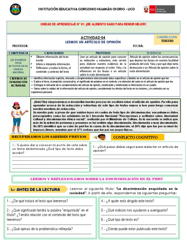 Actividad #4 Tercero | PDF | Racismo | Discriminación y relaciones raciales