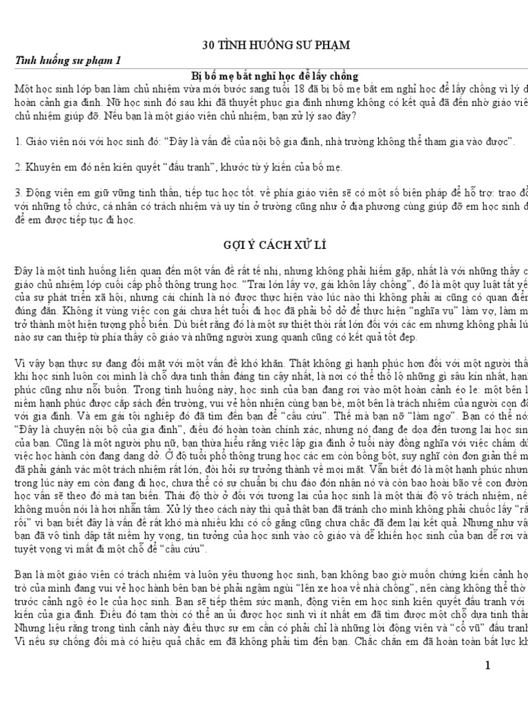 30 Tinh Huong Su Pham lhYMu04MRs 20130809102331 169747 | PDF