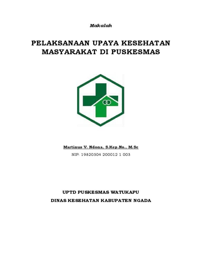 Cover Makalah UKM | PDF