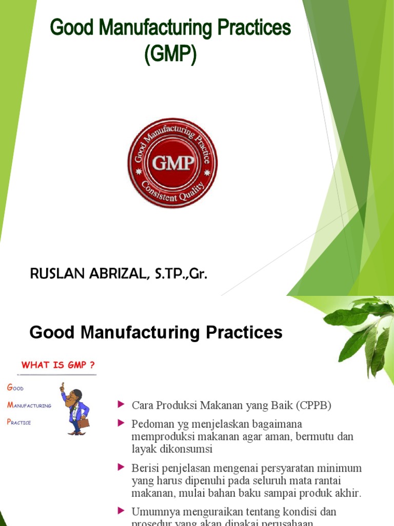 Materi 2. GMP | PDF