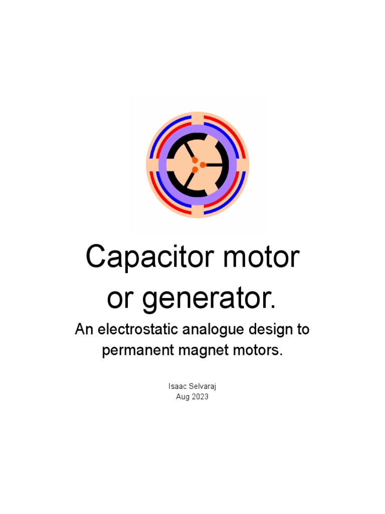 Electrostatic Motor Design by Isaac Selvaraj | PDF | Electric Motor ...