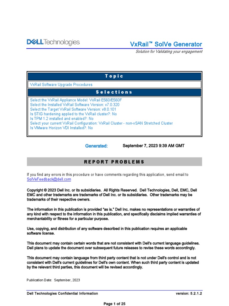 VxRail Appliance - VxRail Software Upgrade Procedures-VxRail E560 ...