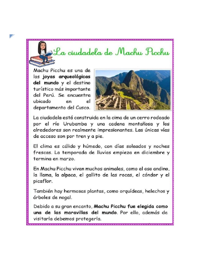 Machu Picchu | PDF