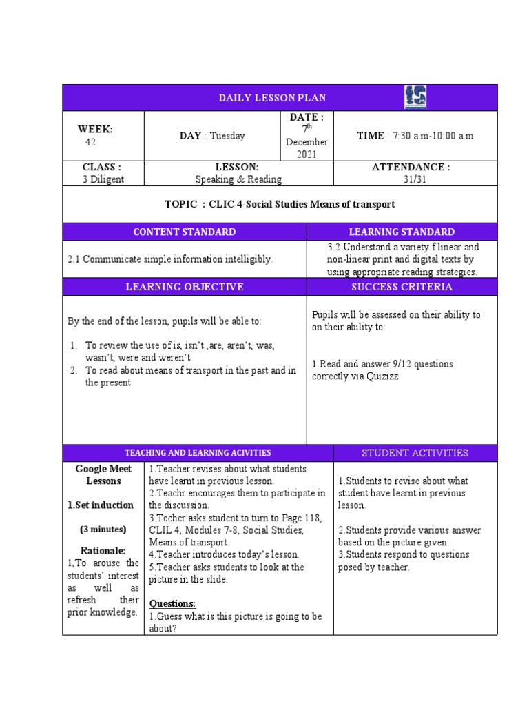 New Lesson Plan IV | PDF | Lesson Plan | Teachers