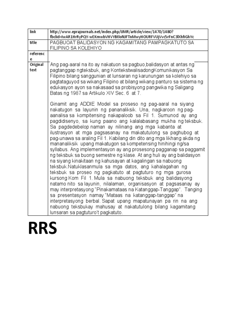 Cenas RRL and Rrs | PDF