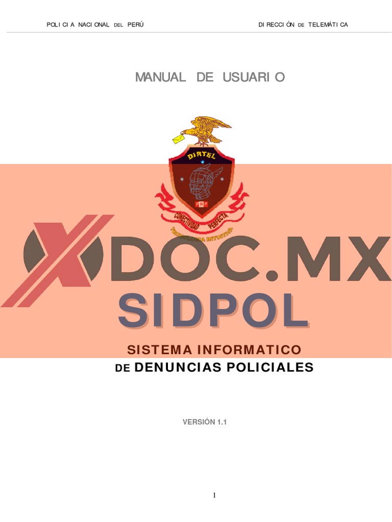 Xdoc - MX Manual de Usuario Denuncias | PDF | Contraseña | Usuario (informática)