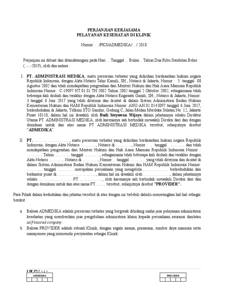 PKS Admedika - Klinik | PDF