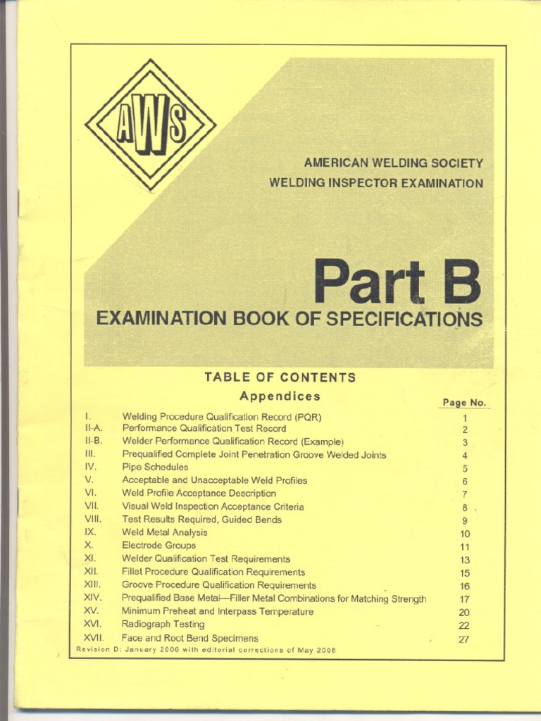 AWS Welding Inspector Examination | PDF