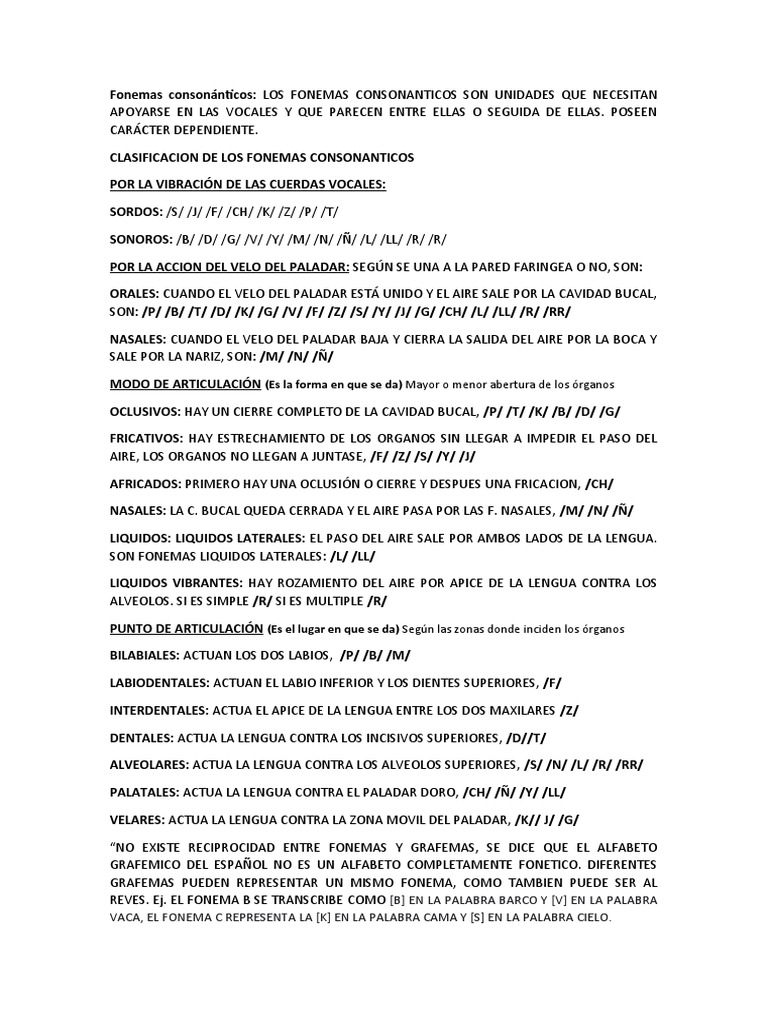 Examen Fonetica | PDF | Palabra | Fonética
