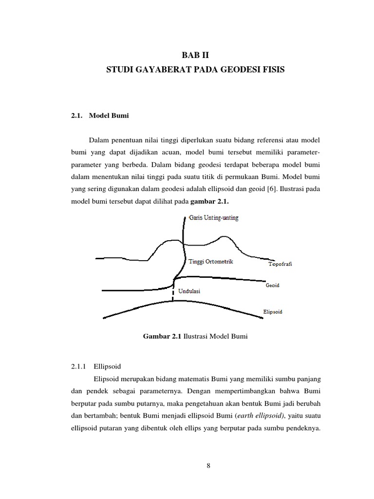 Model Bumi dan Pengukuran Gayaberat | PDF