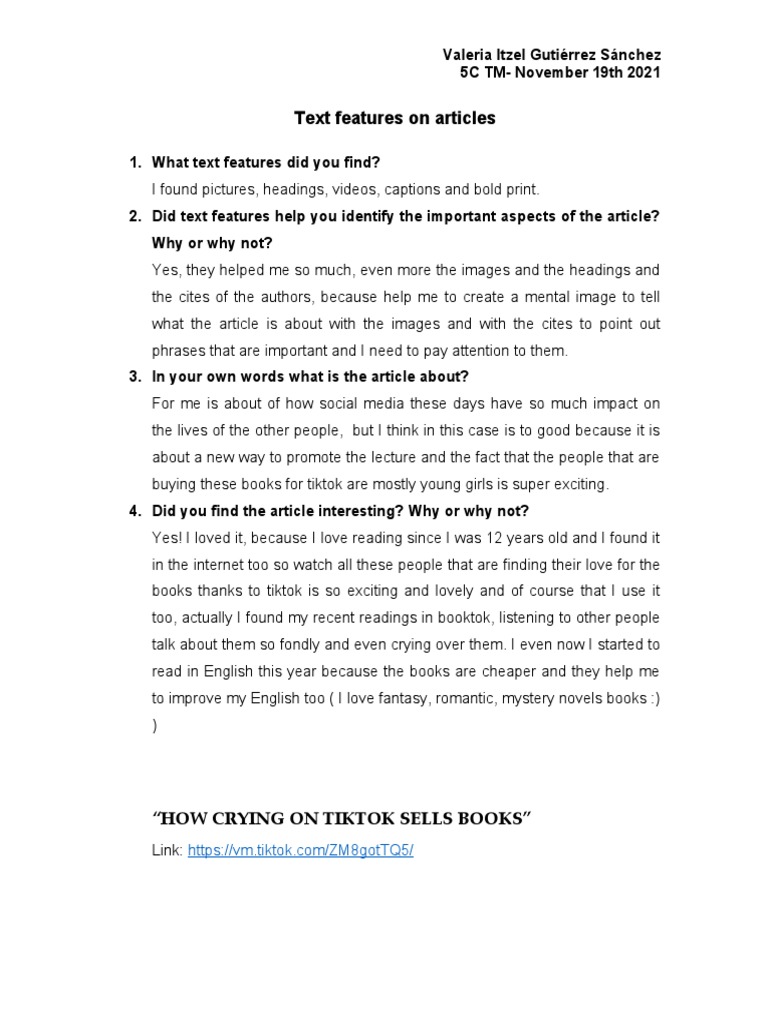 Impact of TikTok on Book Sales | PDF | Social Science | Self-Improvement