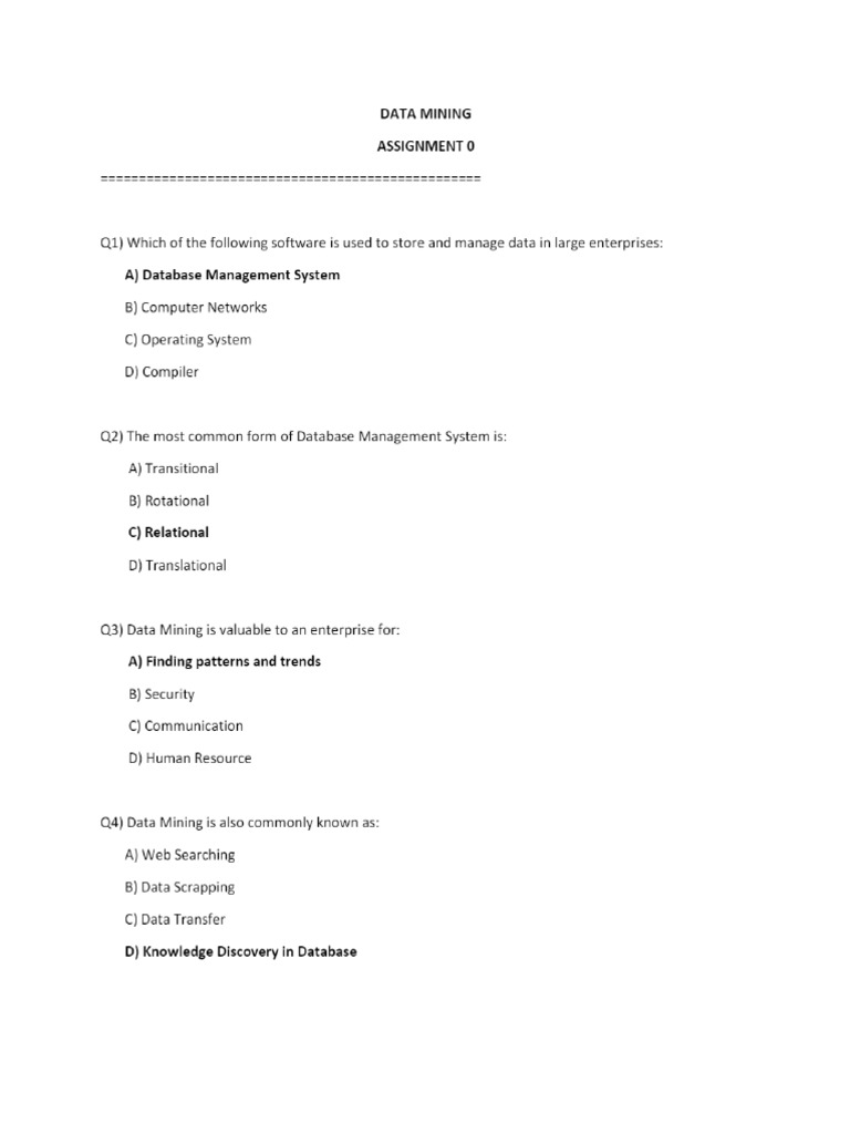 Assignment Data mining | PDF
