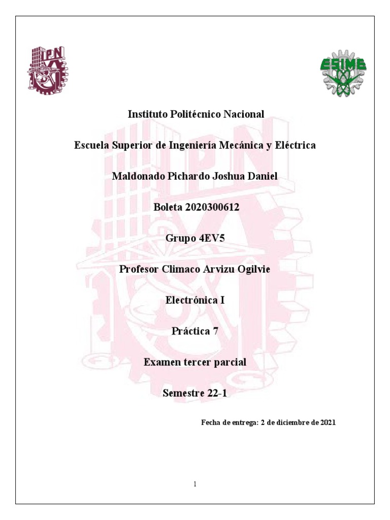 Practica 7 | PDF | Transistor | Diodo