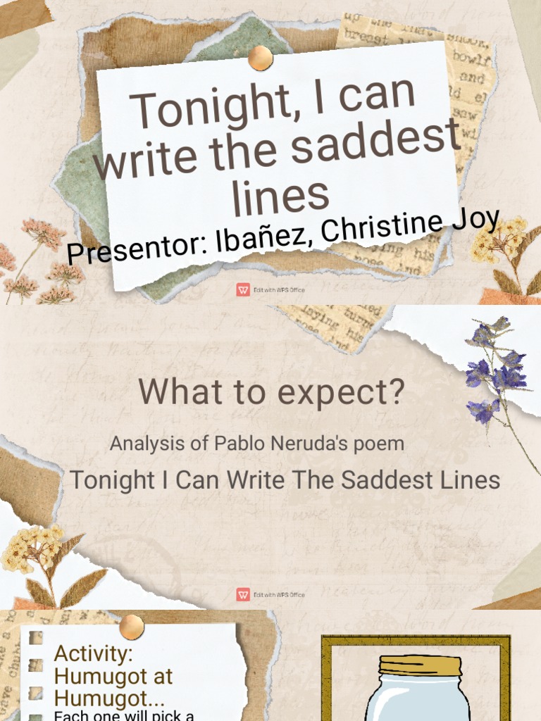 Pablo Nerudas Poem Analysis | PDF | Poetry