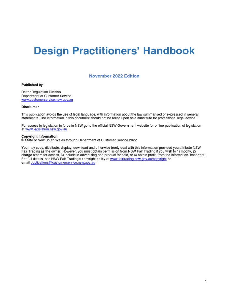 Design Practitioners Handbook Final | PDF | Regulatory Compliance ...